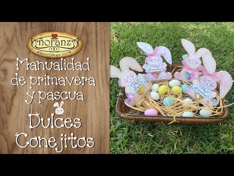 Imprimible Dulces Conejos para primavera y pascua | Manualidad fácil ...